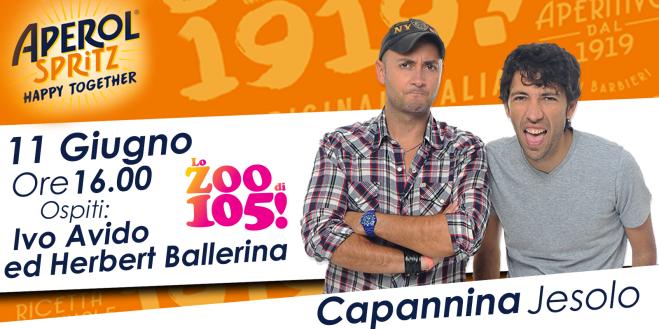 HERBERT BALLERINA E IVO AVIDO ALL'APEROL SPRITZ HAPPY TOGETHER - JESOLO ...